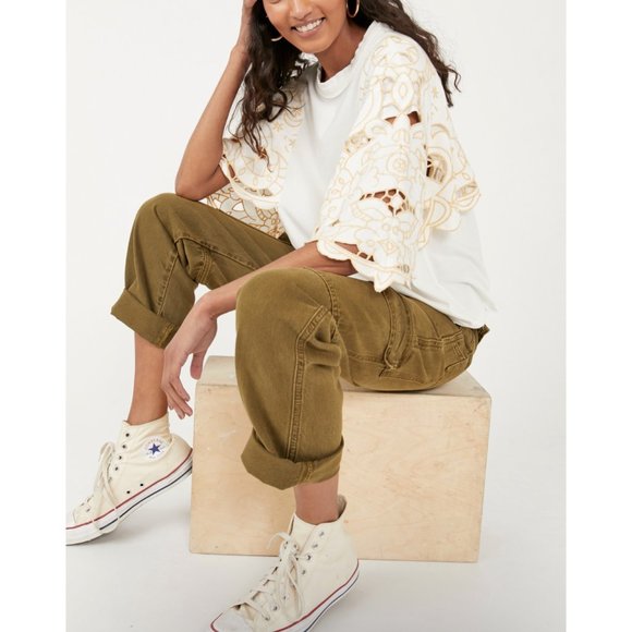 Free People | Tops | Last Chance Nwt Free People Angel Tee Ivory | Poshmark